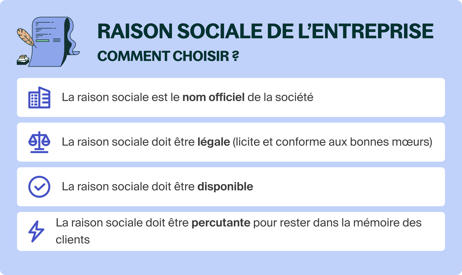 Raison sociale : définition et mode d'emploi 2022