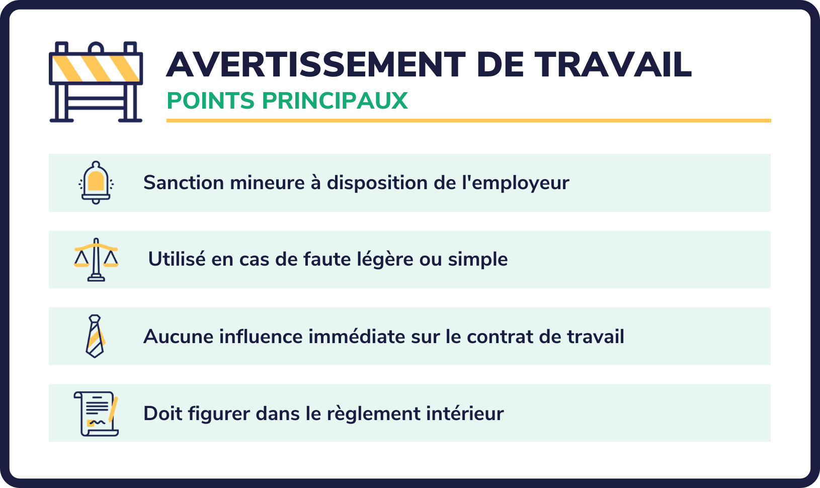 Avertissement au travail : les règles à connaître en 2023